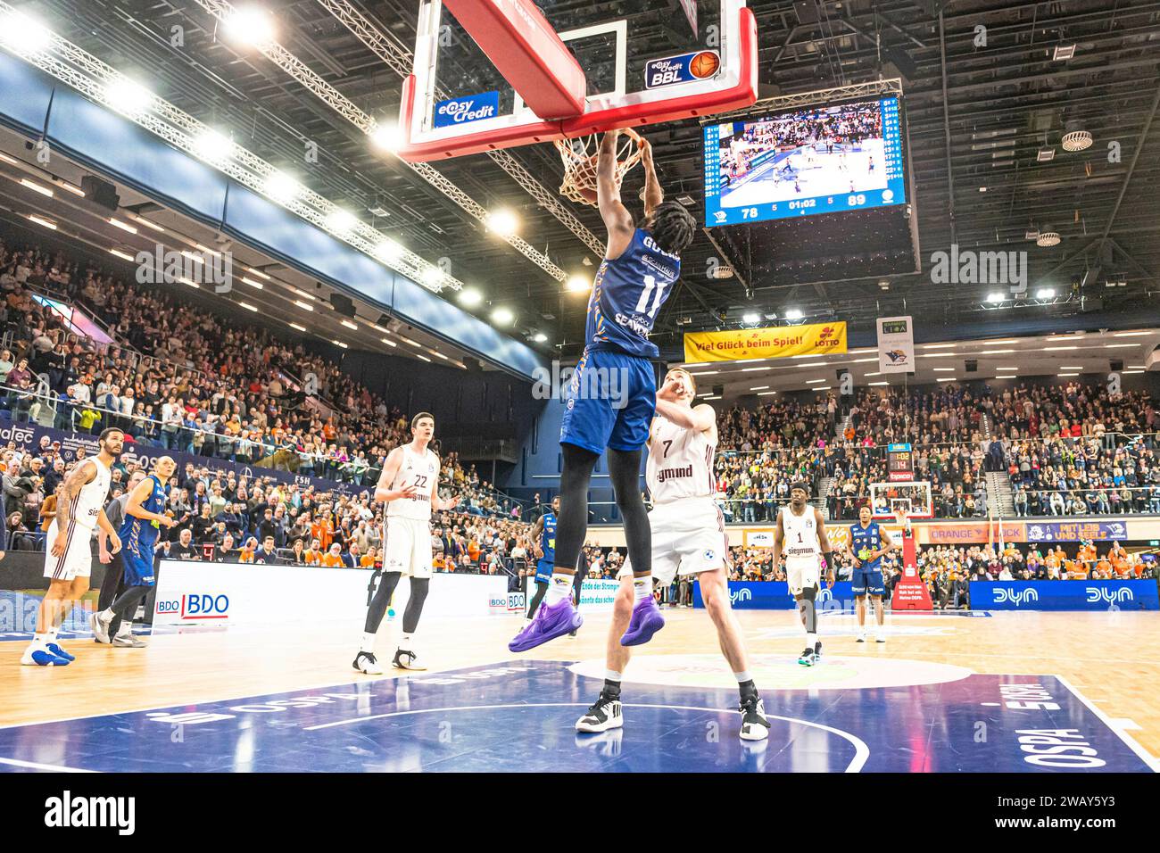 Rostock, Deutschland 07. Januar 2024: 1.BBL - 2023/2024 - Rostock ...