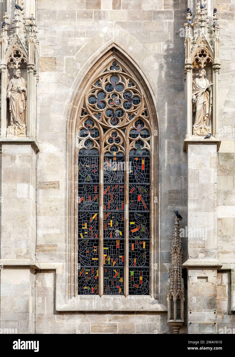 Window of a gothic cathedral Stock Photo - Alamy