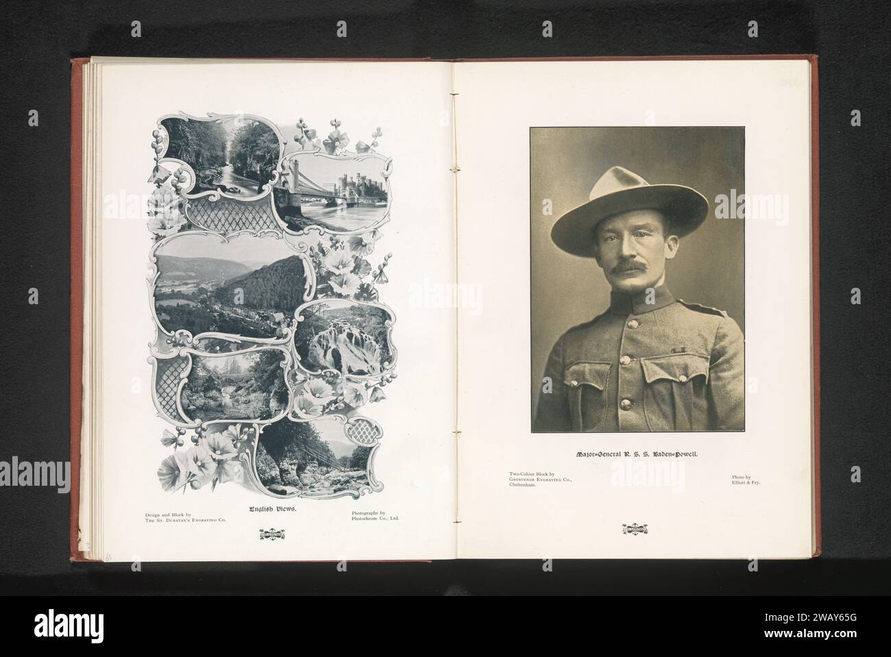 Portret van Lord Robert Baden-Powell, Elliott & Fry, c. 1895 - in or ...