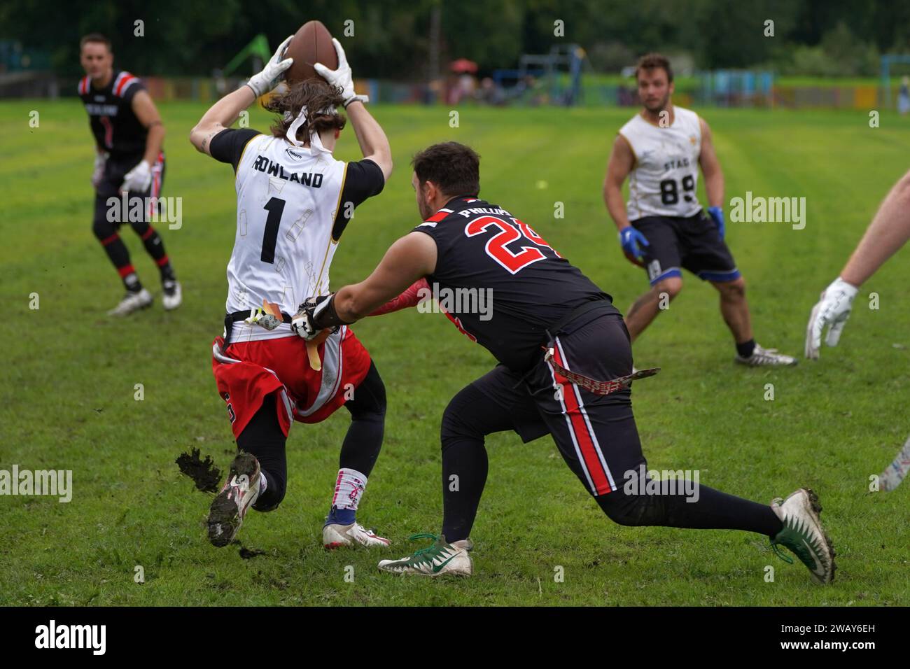 Welsh Bowl Semi Final, Hurricanes v Sealand Stock Photo - Alamy