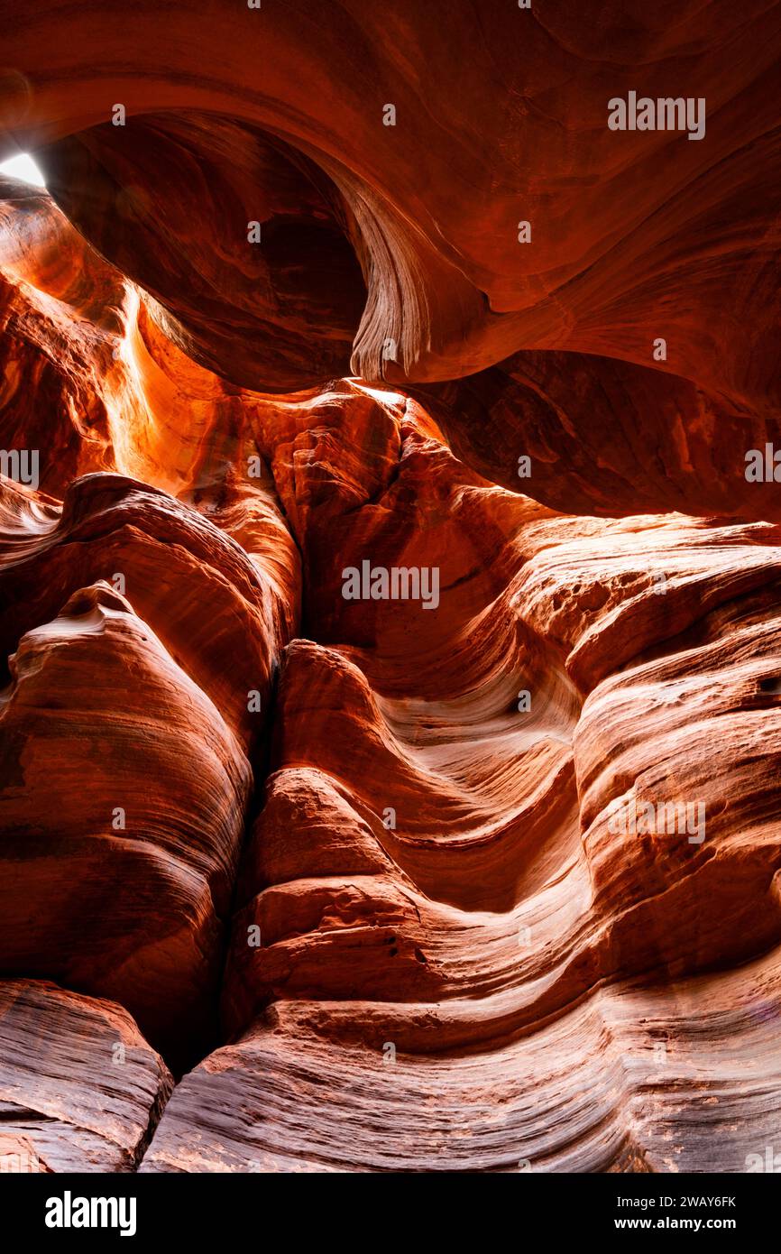 An aerial view of an expansive canyon, set against a backdrop of rocky ...