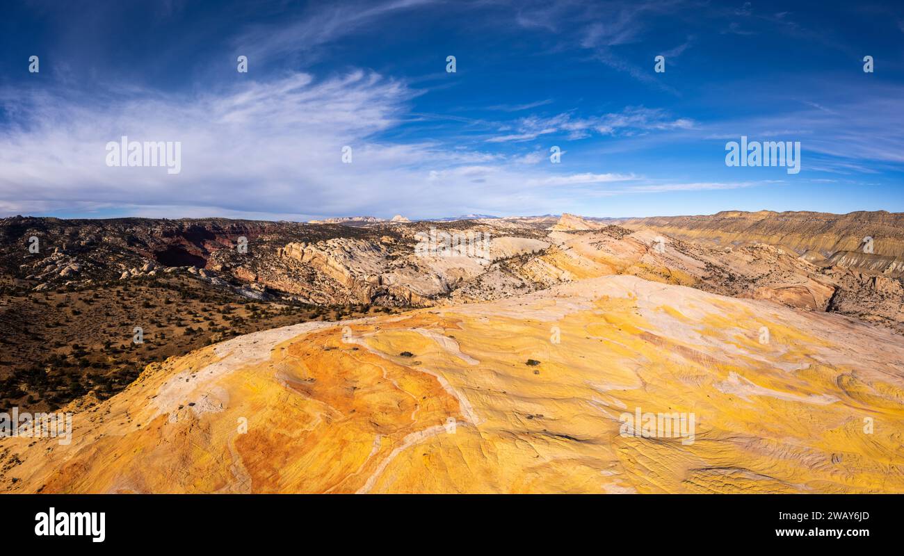 A scenic outdoor landscape featuring a vast open space with majestic ...