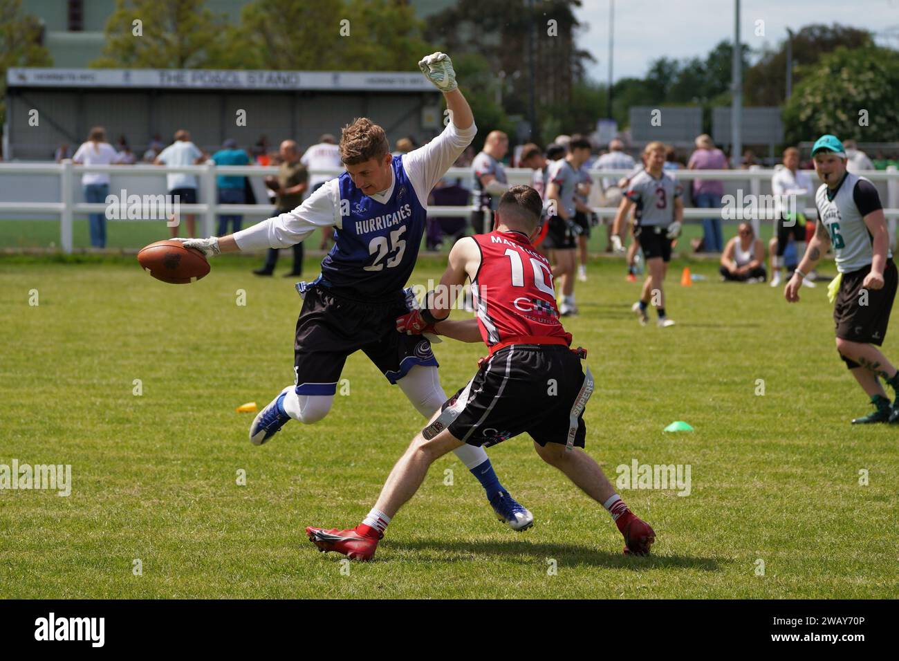 Joe Cotterill - Cardiff Hurricanes Flag Football Stock Photo - Alamy