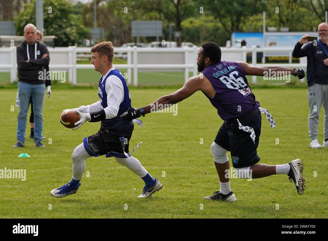 Joe Cotterill - Cardiff Hurricanes Flag Football Stock Photo - Alamy