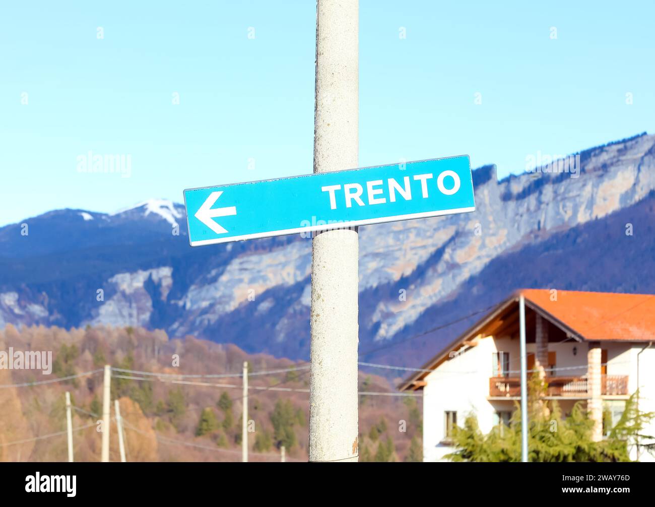 Large road signs indication hi-res stock photography and images - Alamy