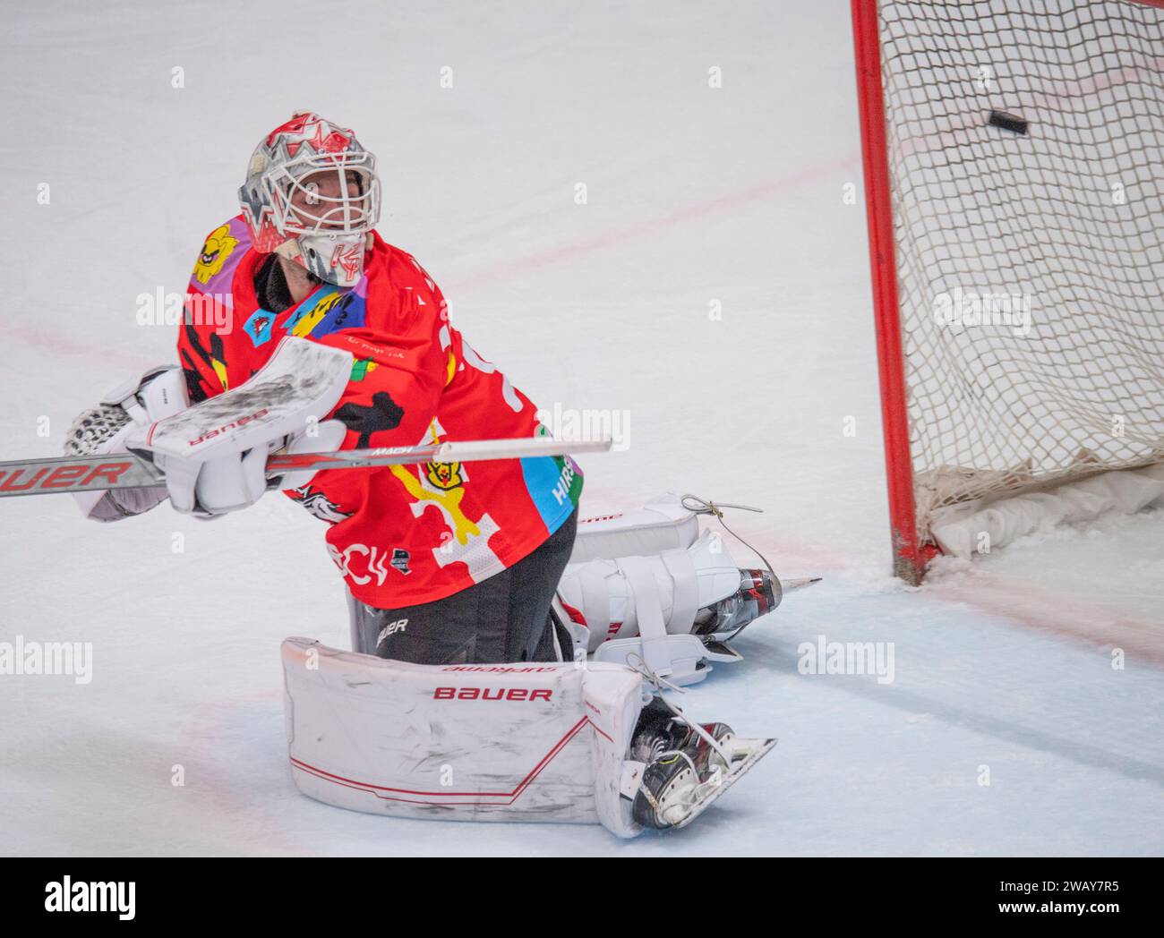 Lausanne, Switzerland. 01st July, 2024. Luc Schreiber Harrison of EHC ...