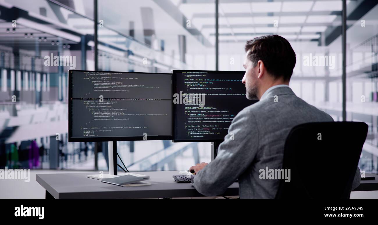 Computer coding code older hi-res stock photography and images - Alamy