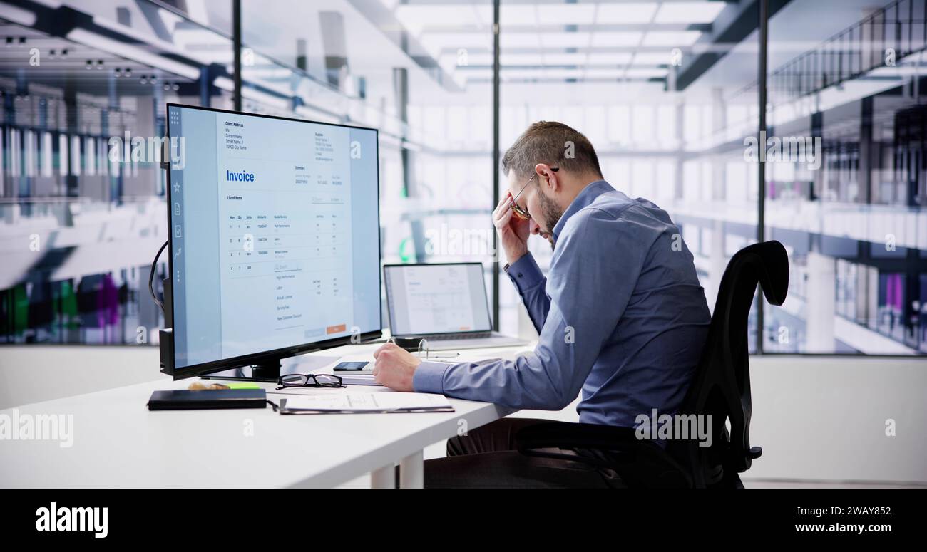 Overwhelmed invoice hi-res stock photography and images - Alamy
