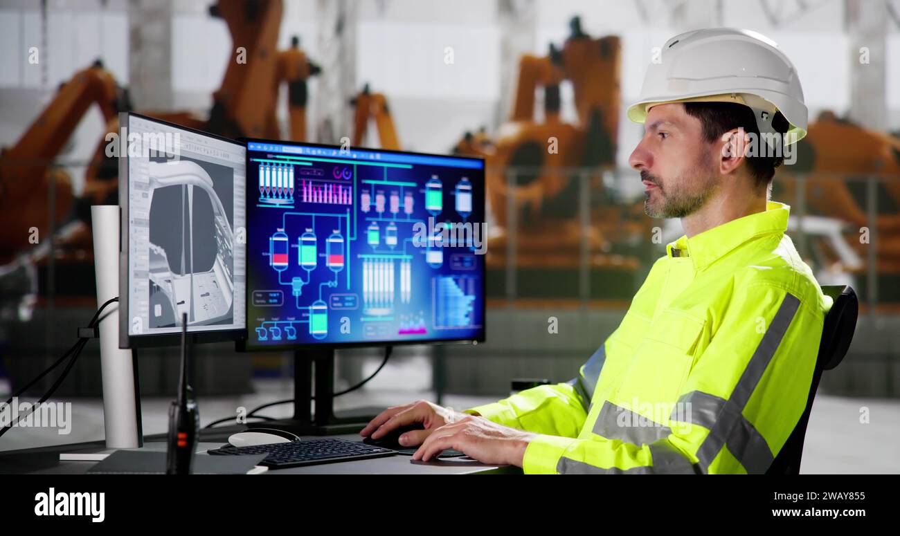 Car Factory Automotive Computer 3D CAD Software Stock Photo - Alamy