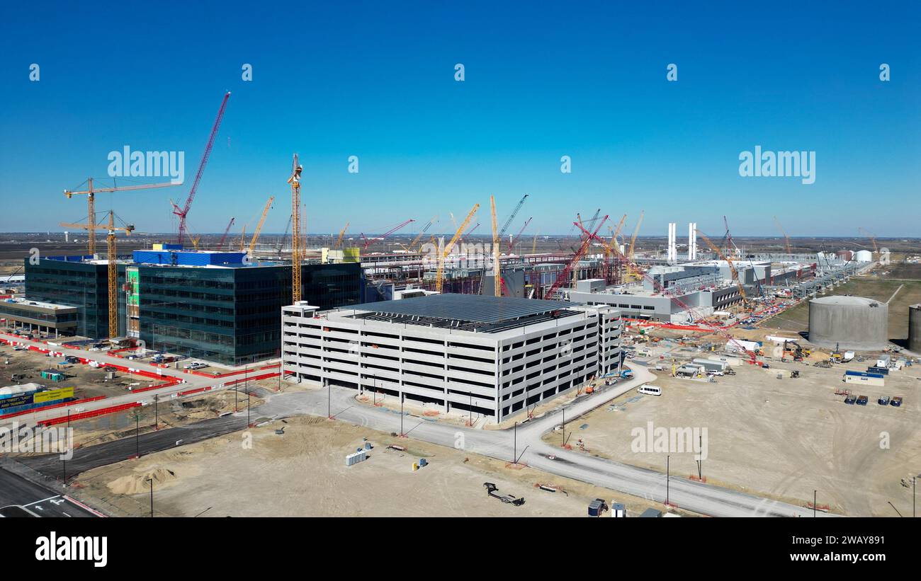 January 6, 2024: Construction continues on Samsung's 6 million square foot manufacturing ...