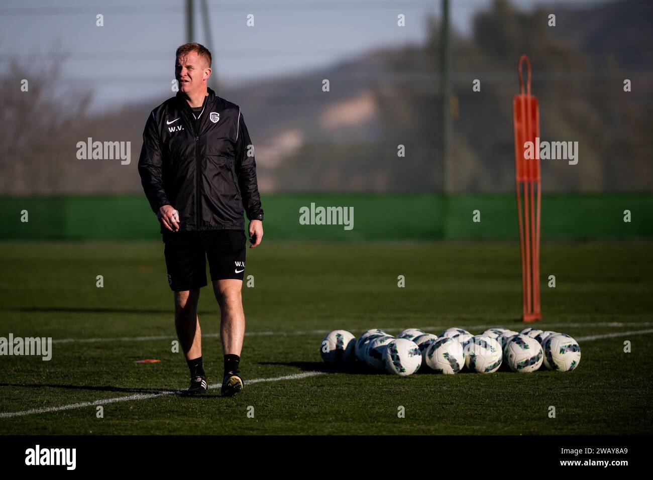 Benidorm, Spain. 07th Jan, 2024. Genk's head coach Wouter Vrancken ...