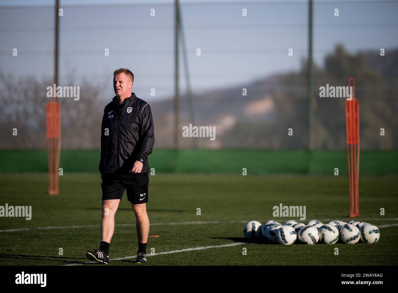 Benidorm, Spain. 07th Jan, 2024. Genk's head coach Wouter Vrancken ...