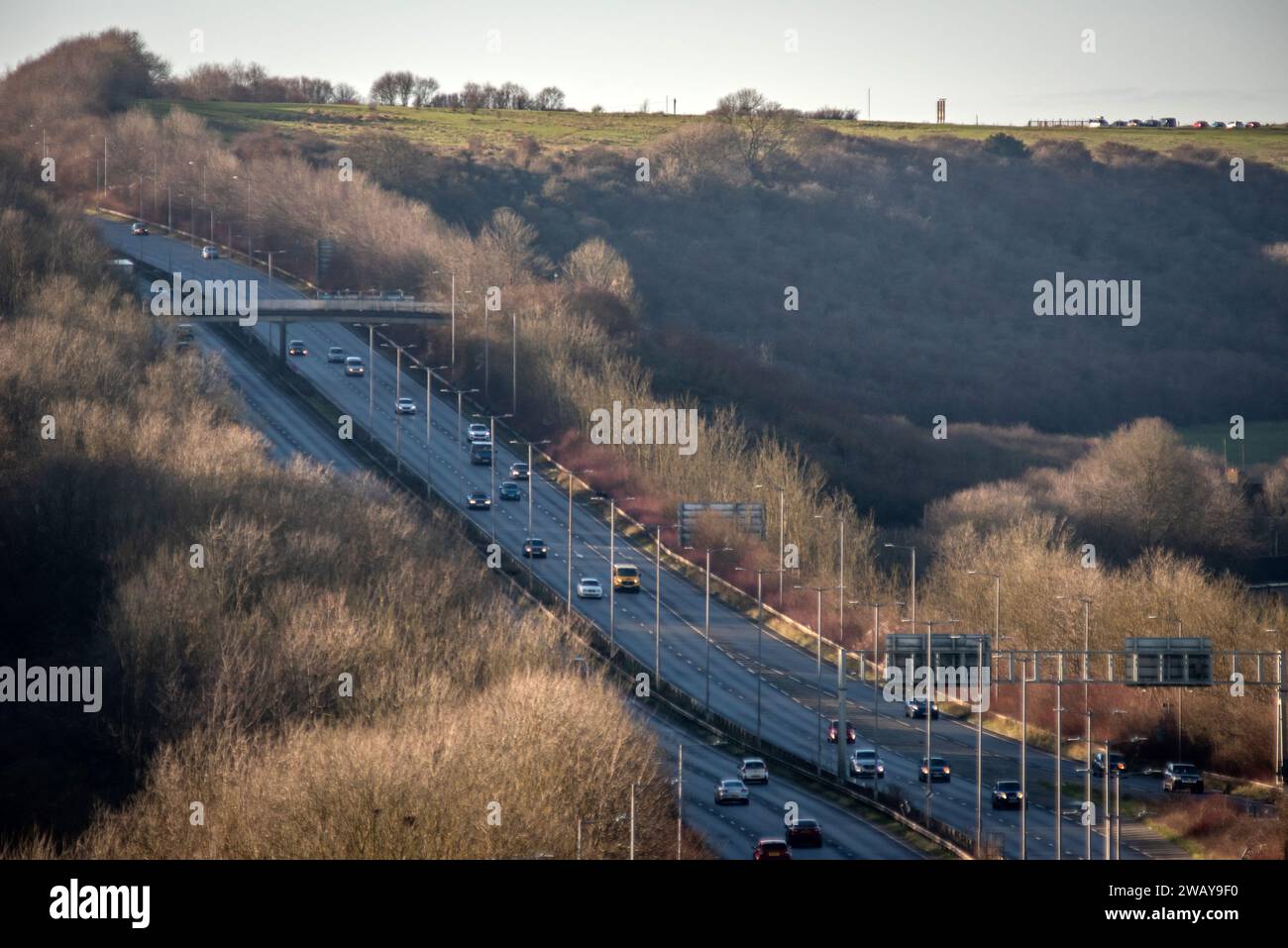 Brighton, January 7th 2024: The A27 Brighton bypass Stock Photo - Alamy