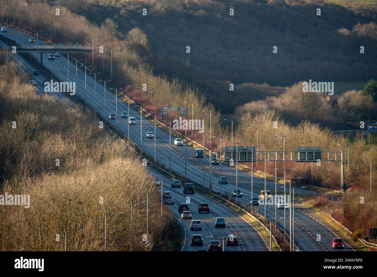 Brighton, January 7th 2024: The A27 Brighton bypass Stock Photo - Alamy