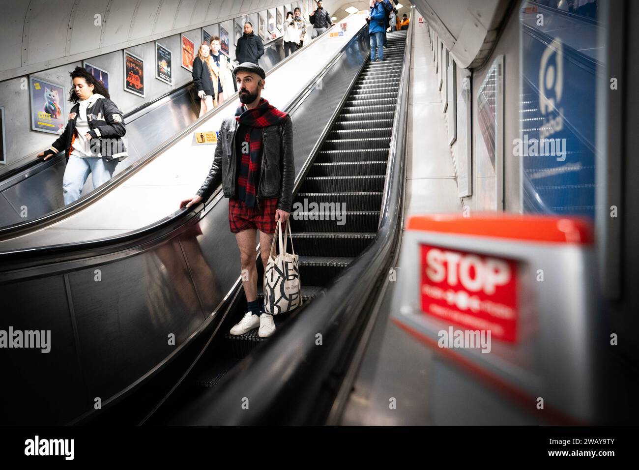 People at Euston Station in London as they take part in the annual No ...