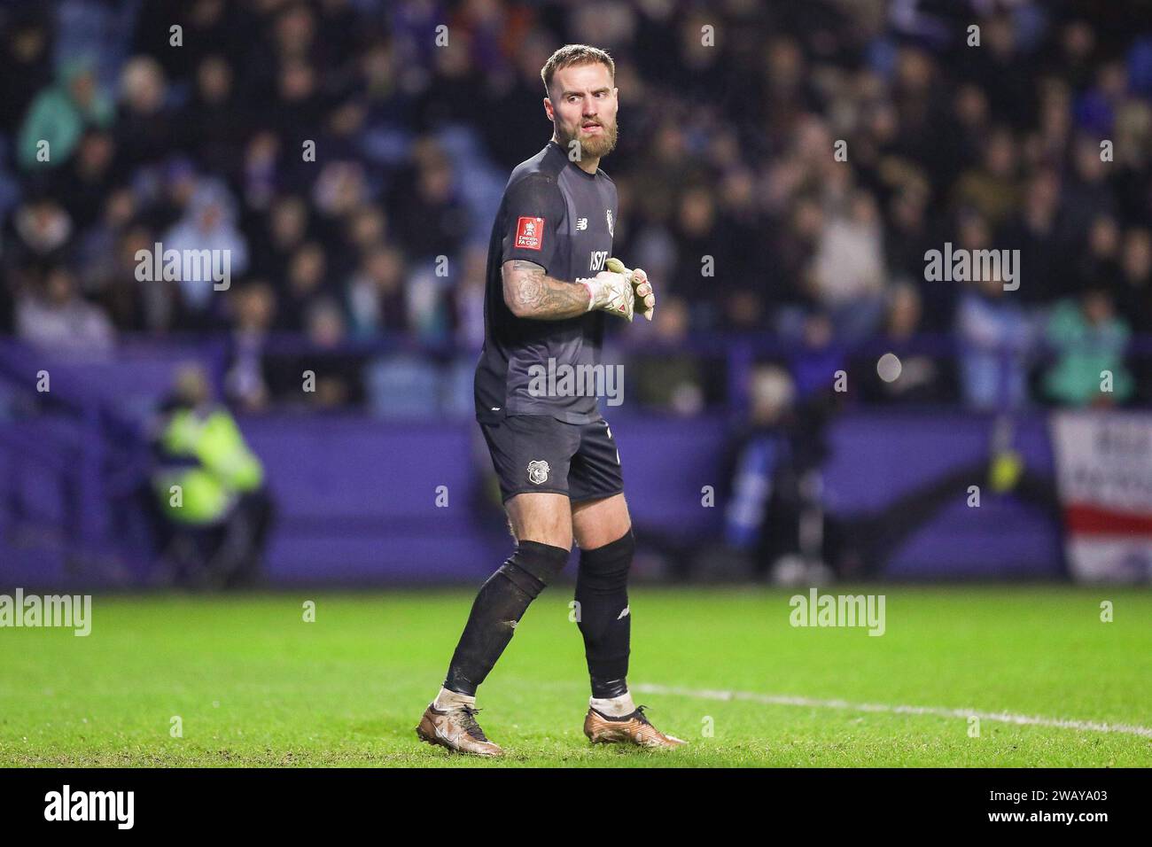 Sheffield, UK. 06th Jan, 2024. Cardiff City goalkeeper Jak Alnwick (21 ...