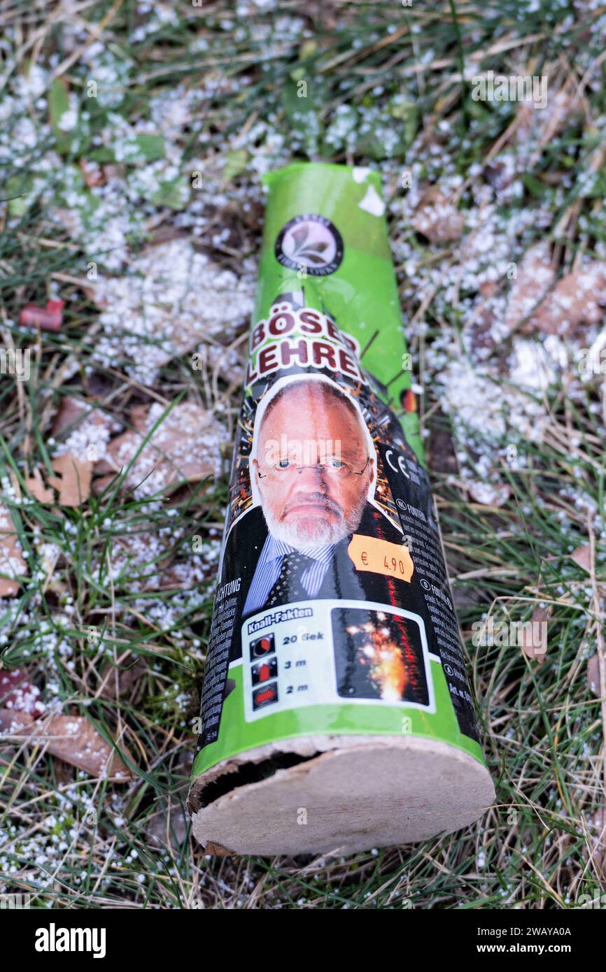 07.01.2024,Berlin,Feuerwerk Vulkan Böser Lehrer *** 07 01 2024,Berlin ...