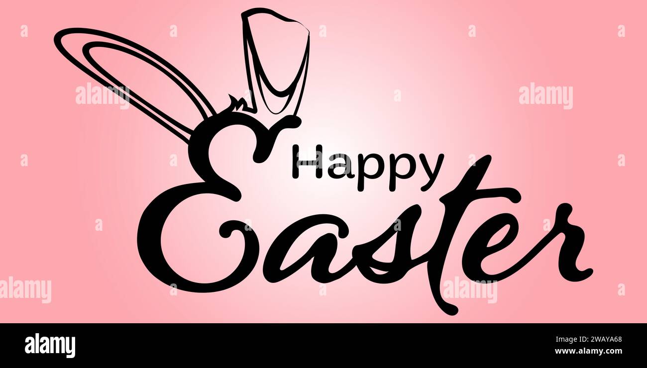 Happy easter banner trendy Stock Vector Images - Alamy