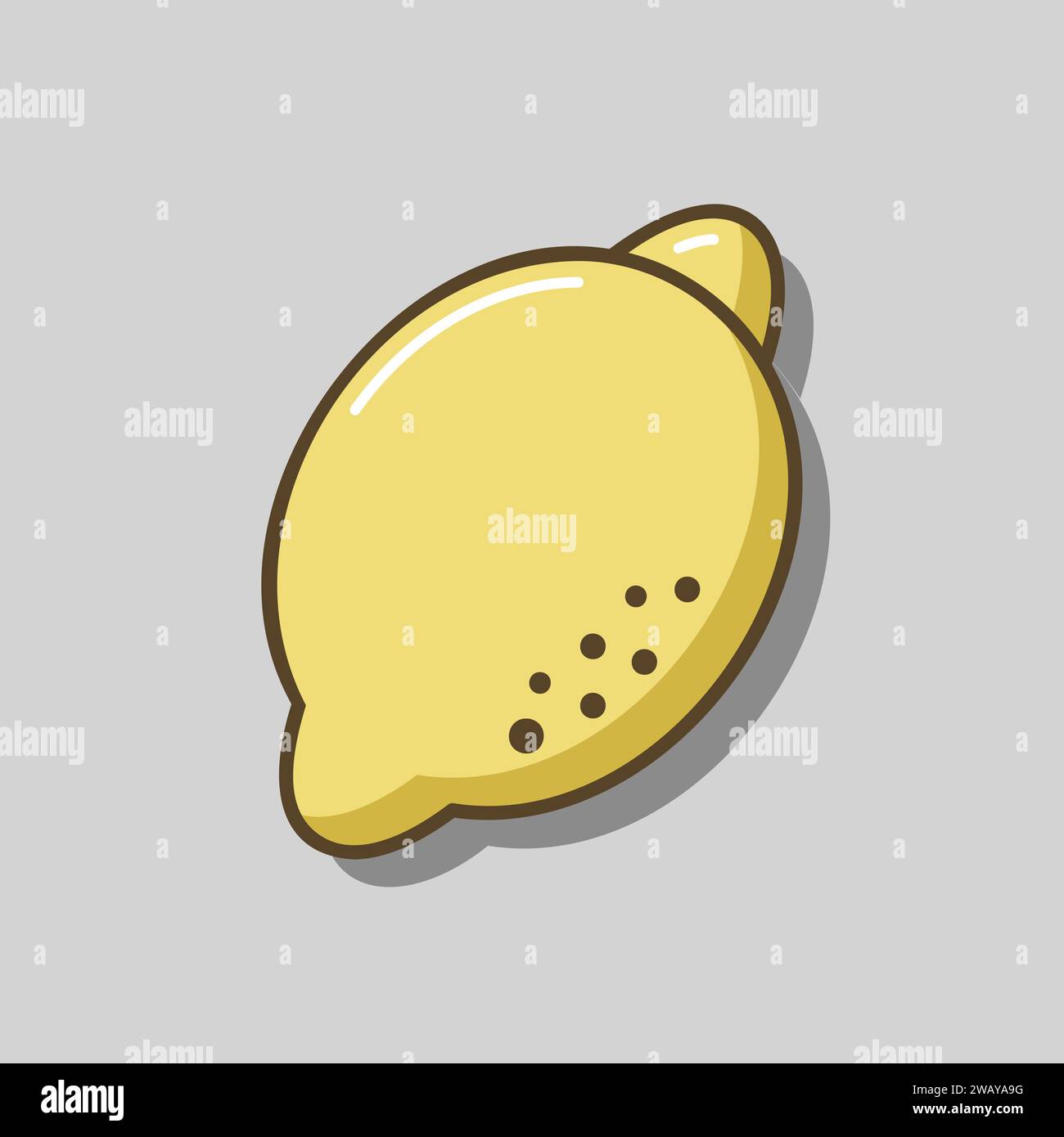Lemon vector icon. Graph symbol for food and drinks web site, apps ...