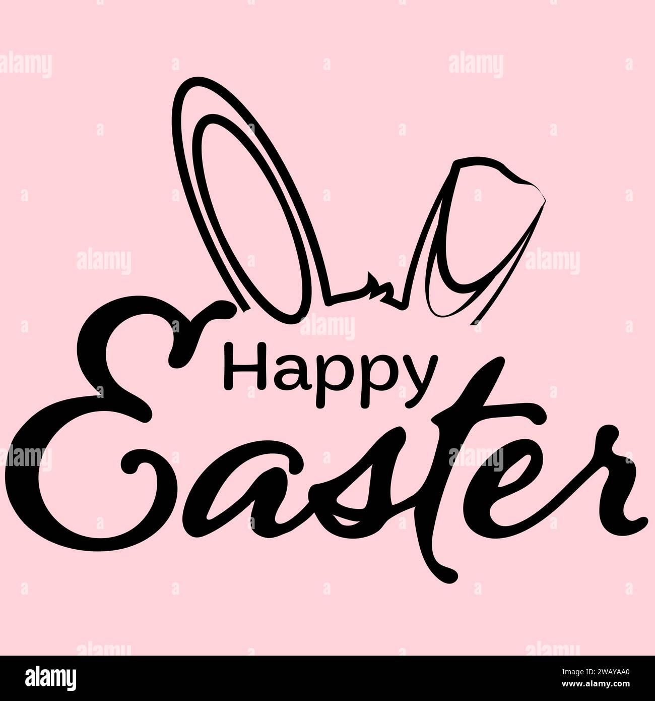 Happy easter banner trendy Stock Vector Images - Alamy