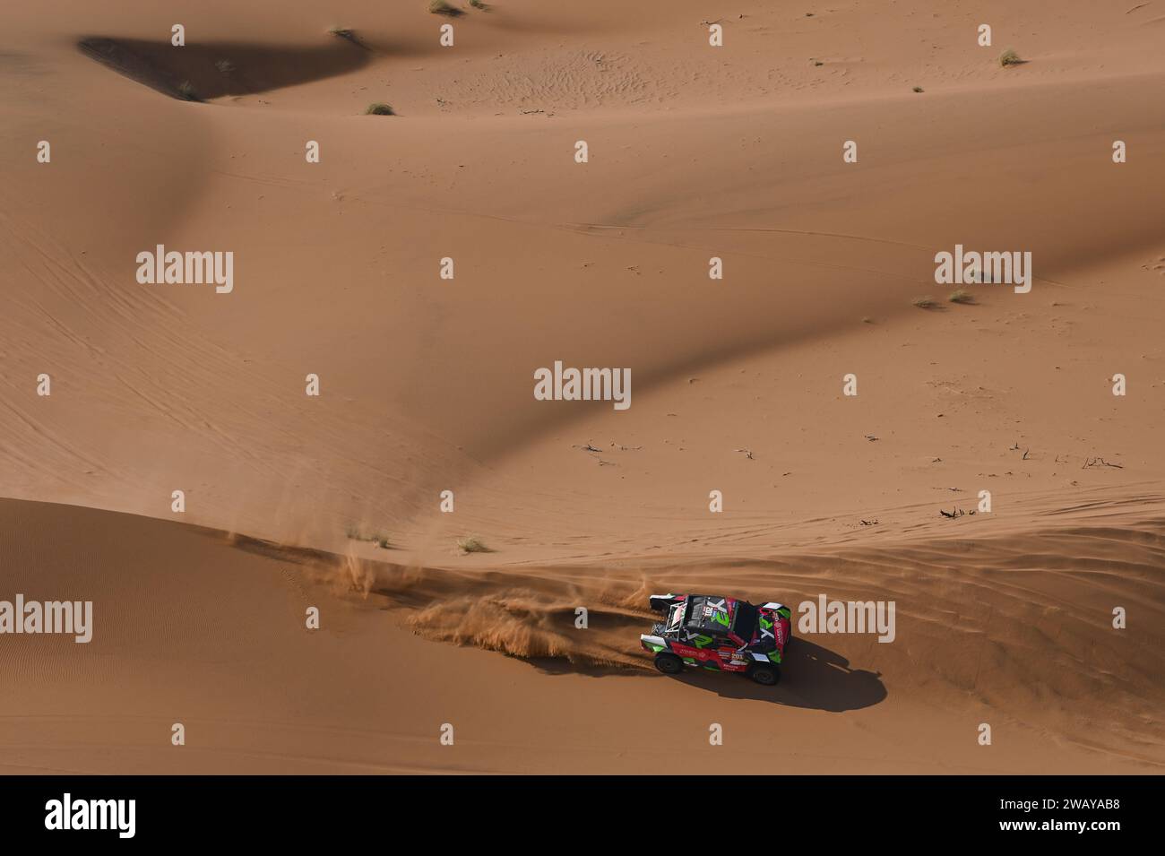 201 during the Stage 2 of the Dakar 2024 on January 7, 2024 between Al ...