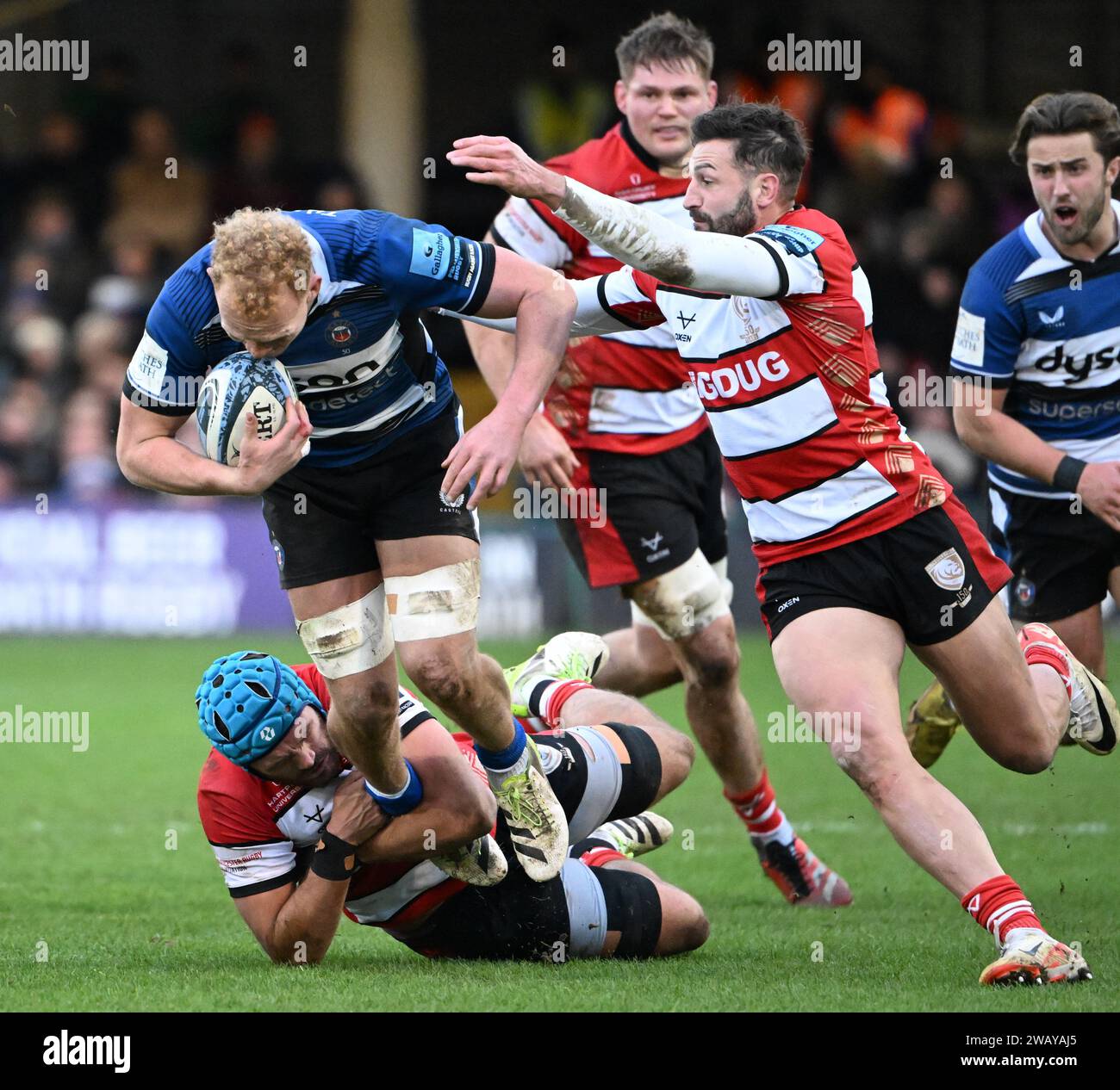 Bath, Somerset, UK. 7th January 2024, The Recreation Ground, Bath ...