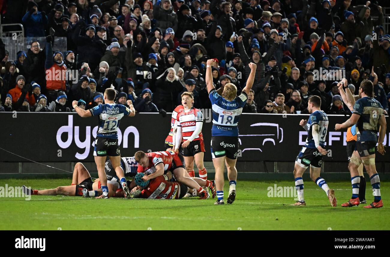 7th January 2024, The Recreation Ground, Bath, Somerset, England ...