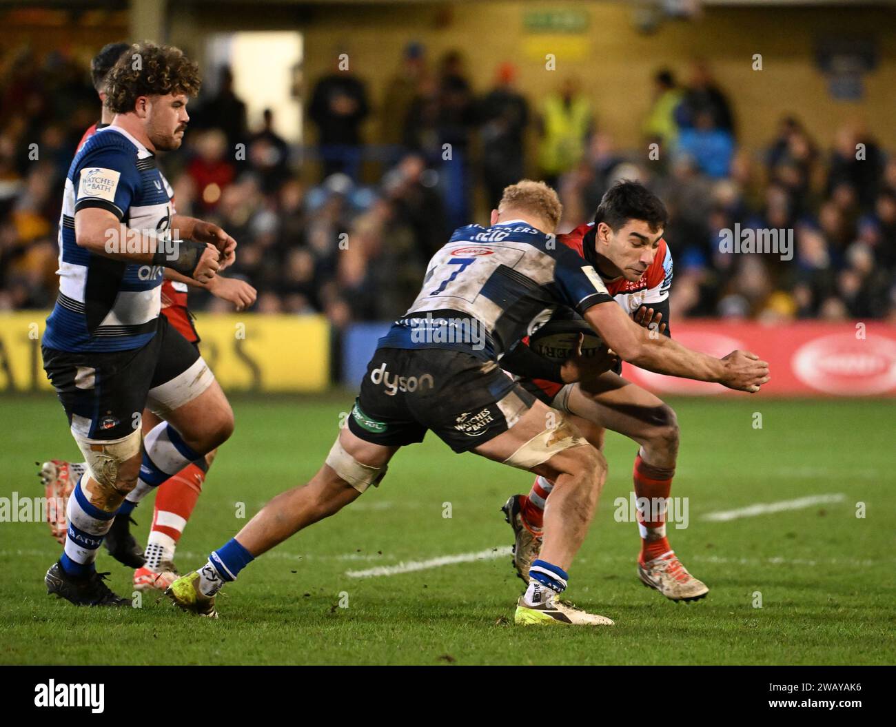 Bath, Somerset, UK. 7th January 2024, The Recreation Ground, Bath ...