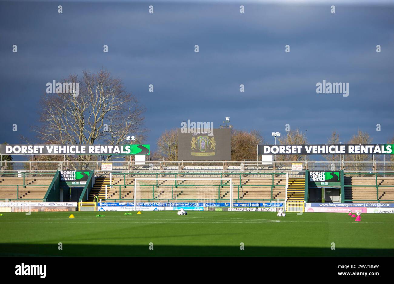 Huish Park looking Atmospheric prior to the National League South match ...