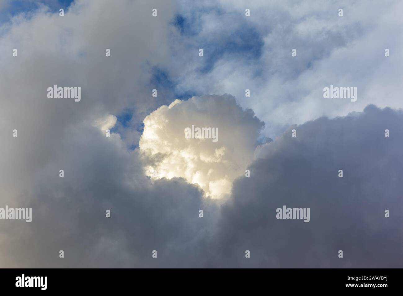 White clouds on pale sky hi-res stock photography and images - Alamy