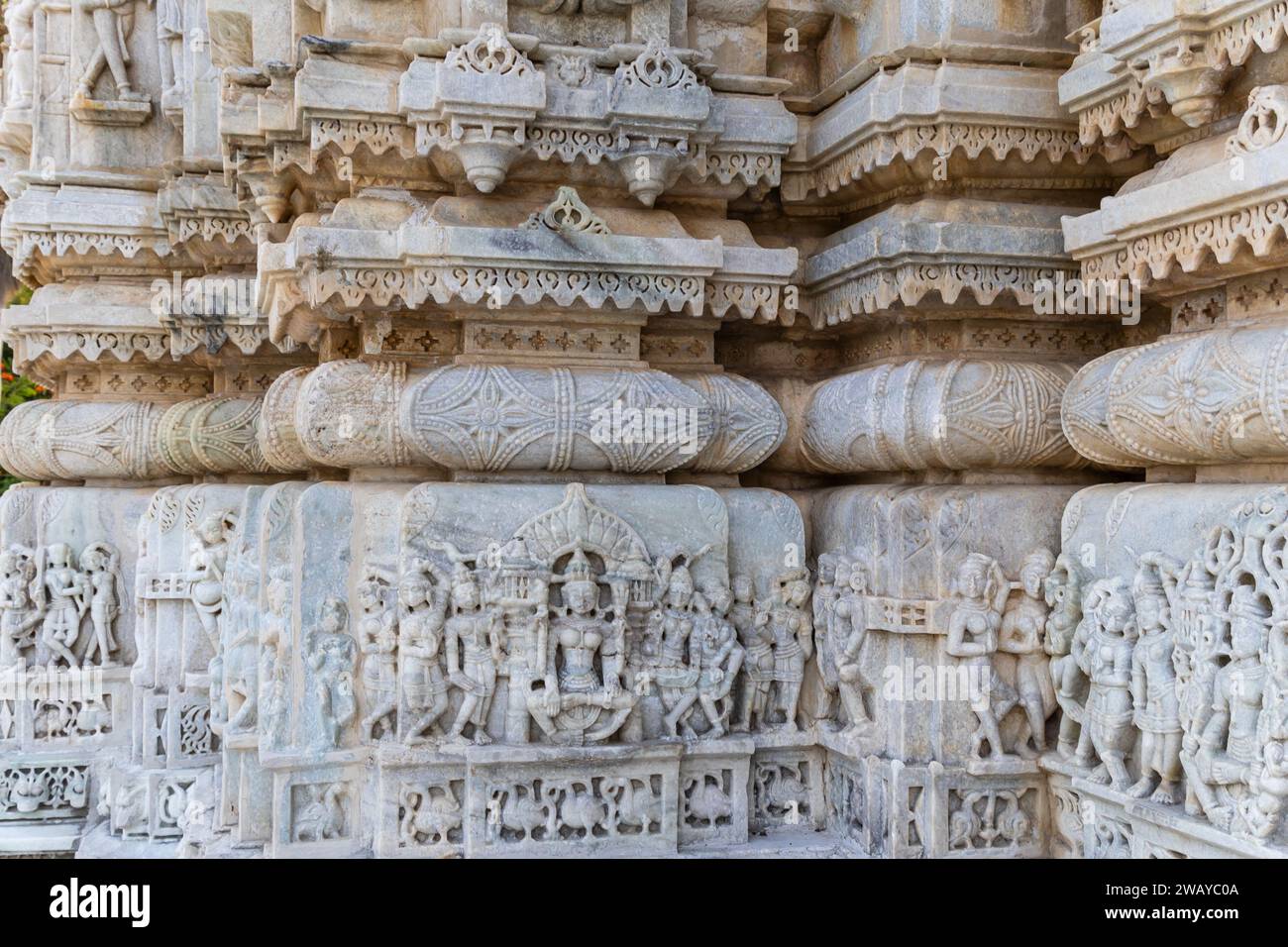 ancient temple wall exterior unique art from different angle Stock ...