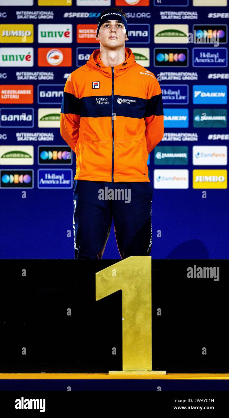 HEERENVEEN - Jenning de Boo wins gold in the 500 meters at the European ...