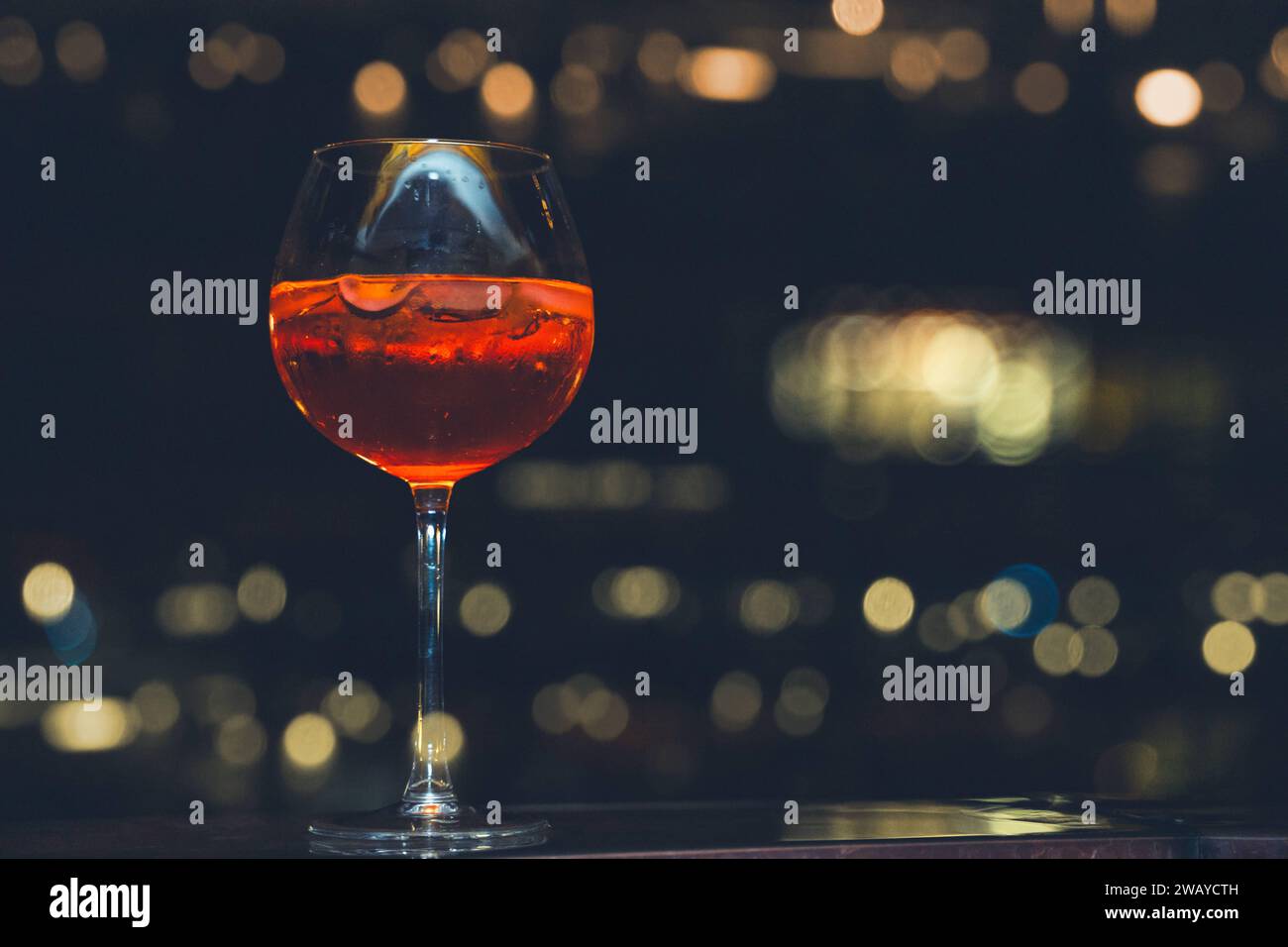Bavaria, Germany - January 6, 2024: Aperol Spritz appetizing drink in a ...