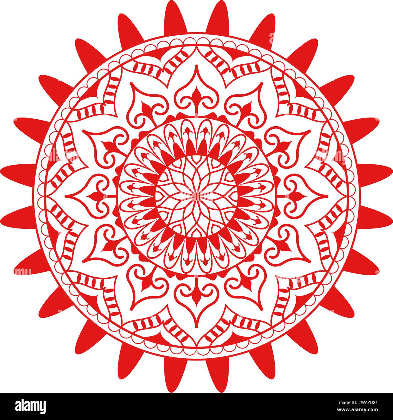 Floral mandala design hi-res stock photography and images - Alamy