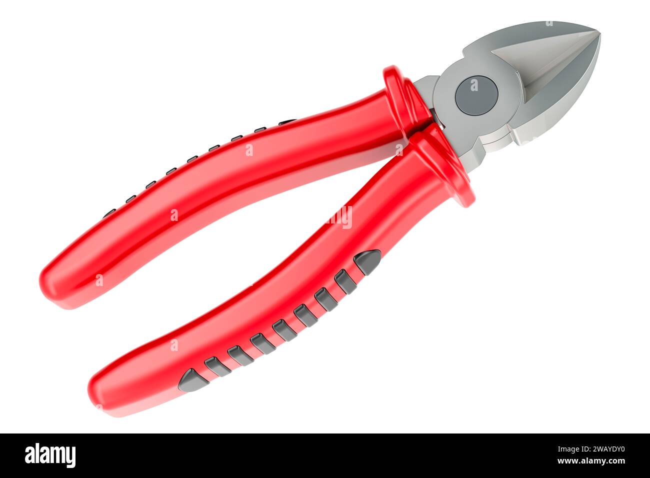 Diagonal Cutting Pliers, 3D rendering isolated on white background ...