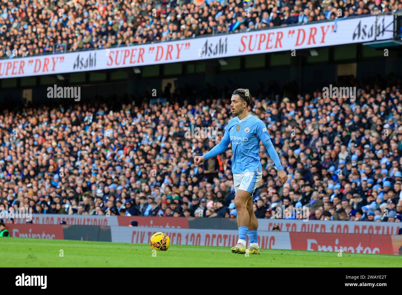 Manchester, UK. 07th Jan, 2024. Jack Grealish of Manchester City ...
