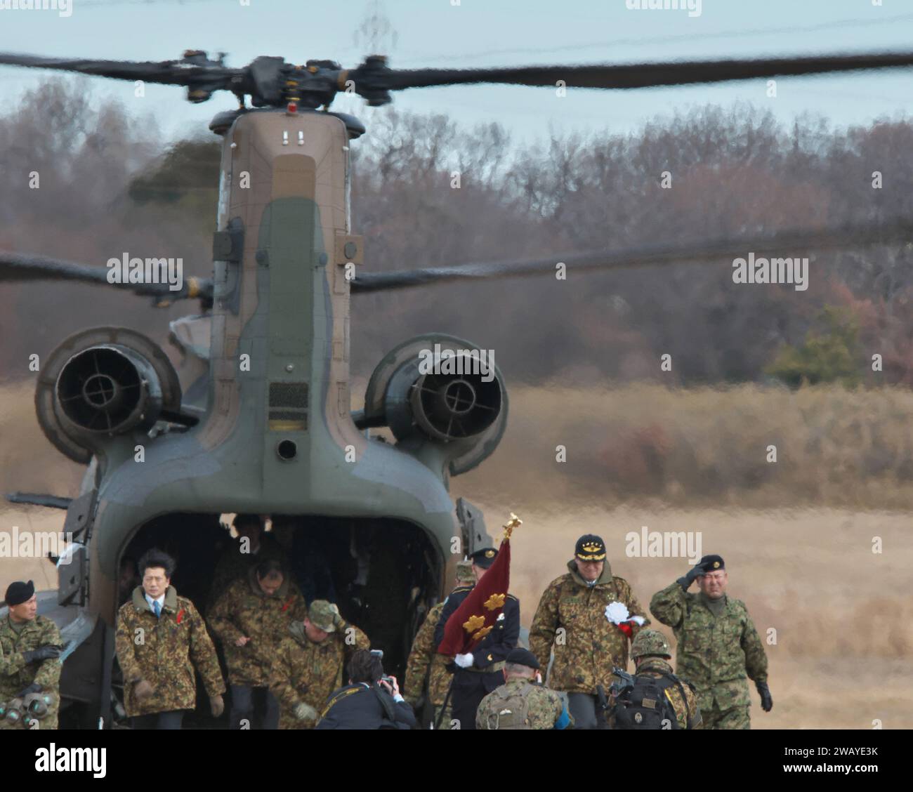 Narashino, Japan. 07th Jan, 2024. Japan's Defense Minister Minoru ...