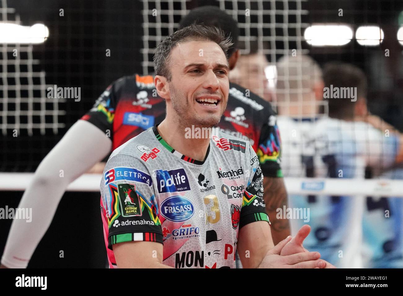 Perugia, Italy. 07th Jan, 2024. massimo colaci (sir susa vim perugia ...