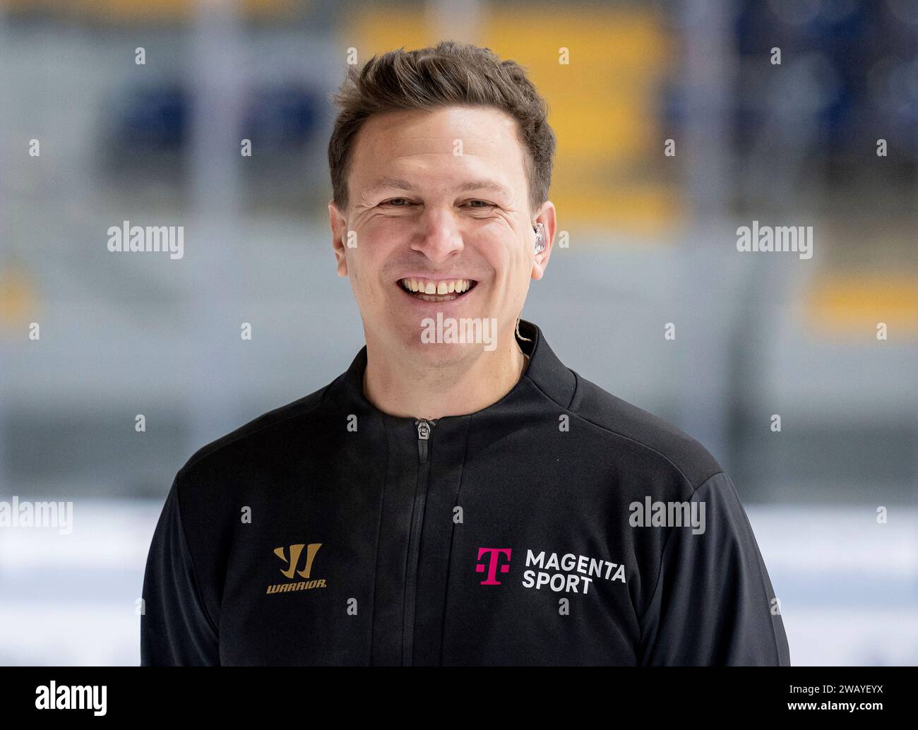 Muenchen, Deutschland. 07th Jan, 2024. Sebastian Schwele (Kommentator ...