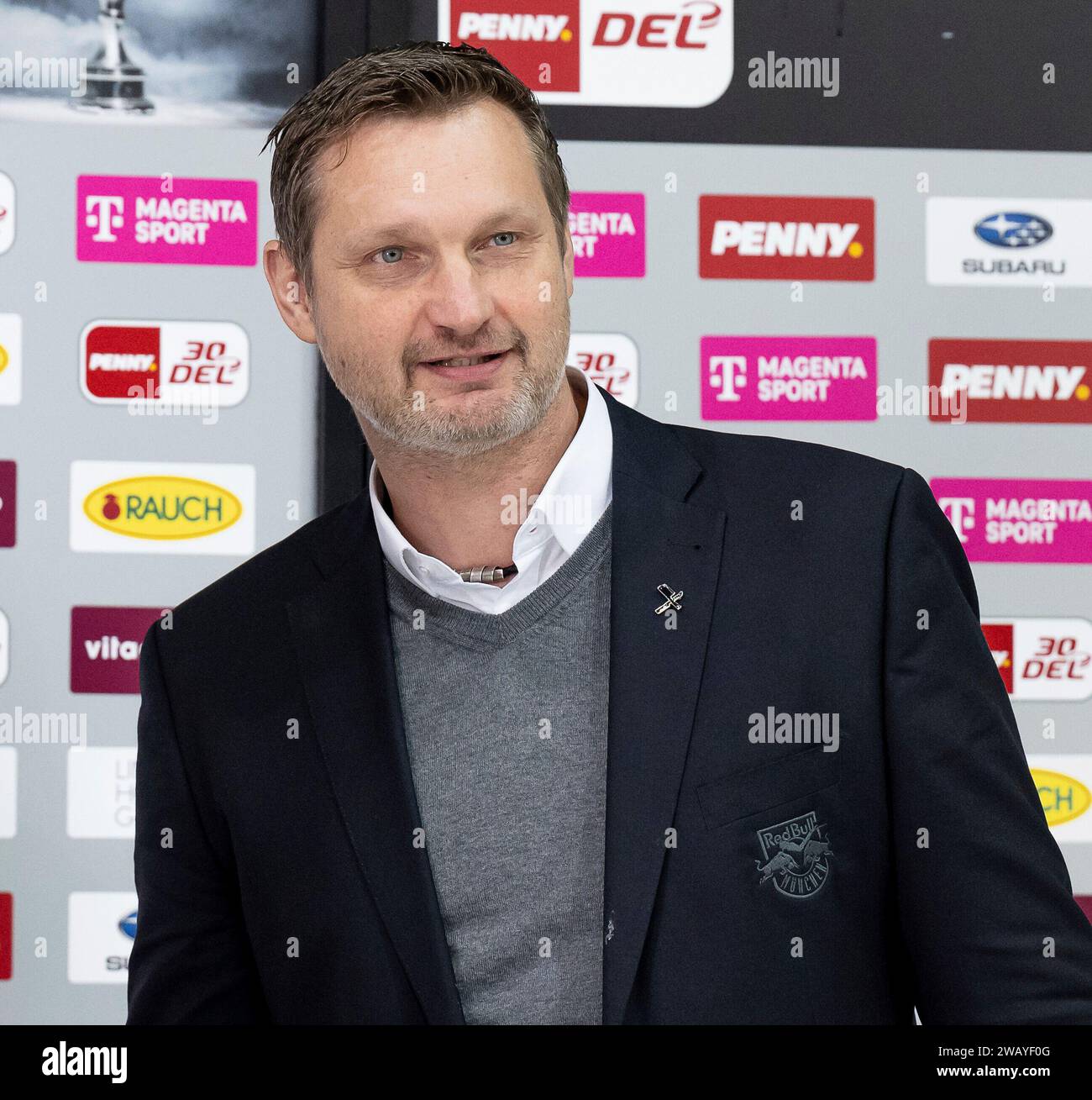 Muenchen, Deutschland. 07th Jan, 2024. Emanuel Hugl (Pressesprecher ...