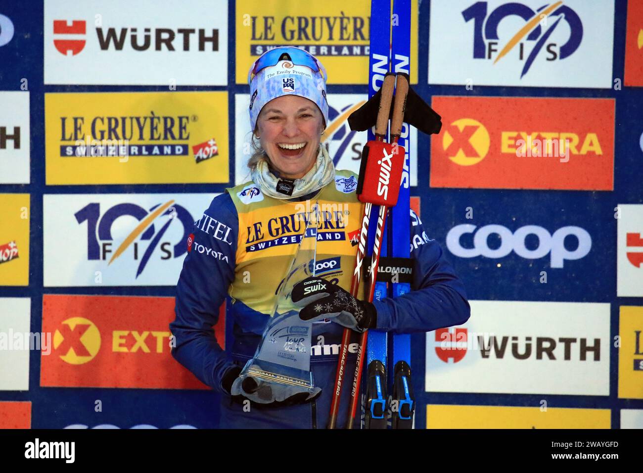 Val Di Fiemme, Trentino, Italy. 7th Jan, 2024. Womens FIS Cross Country ...