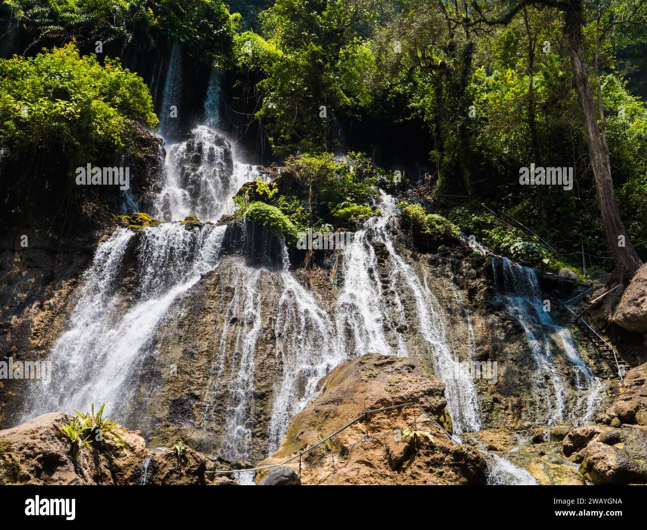 Dramatic cascades at Tumpak Sewu Waterfall, Indonesia Stock Photo - Alamy