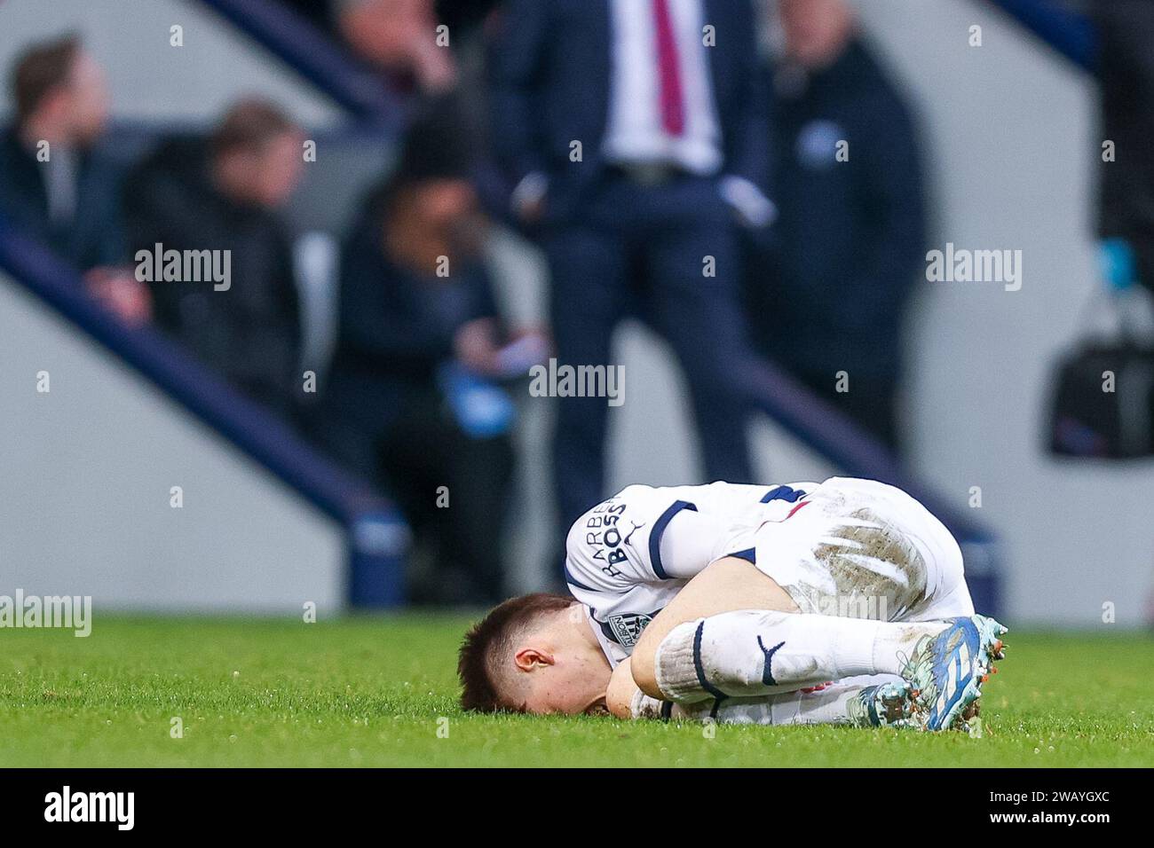 West Bromwich, UK. 07th Jan, 2024. West Bromwich Albion's Fenton Heard ...
