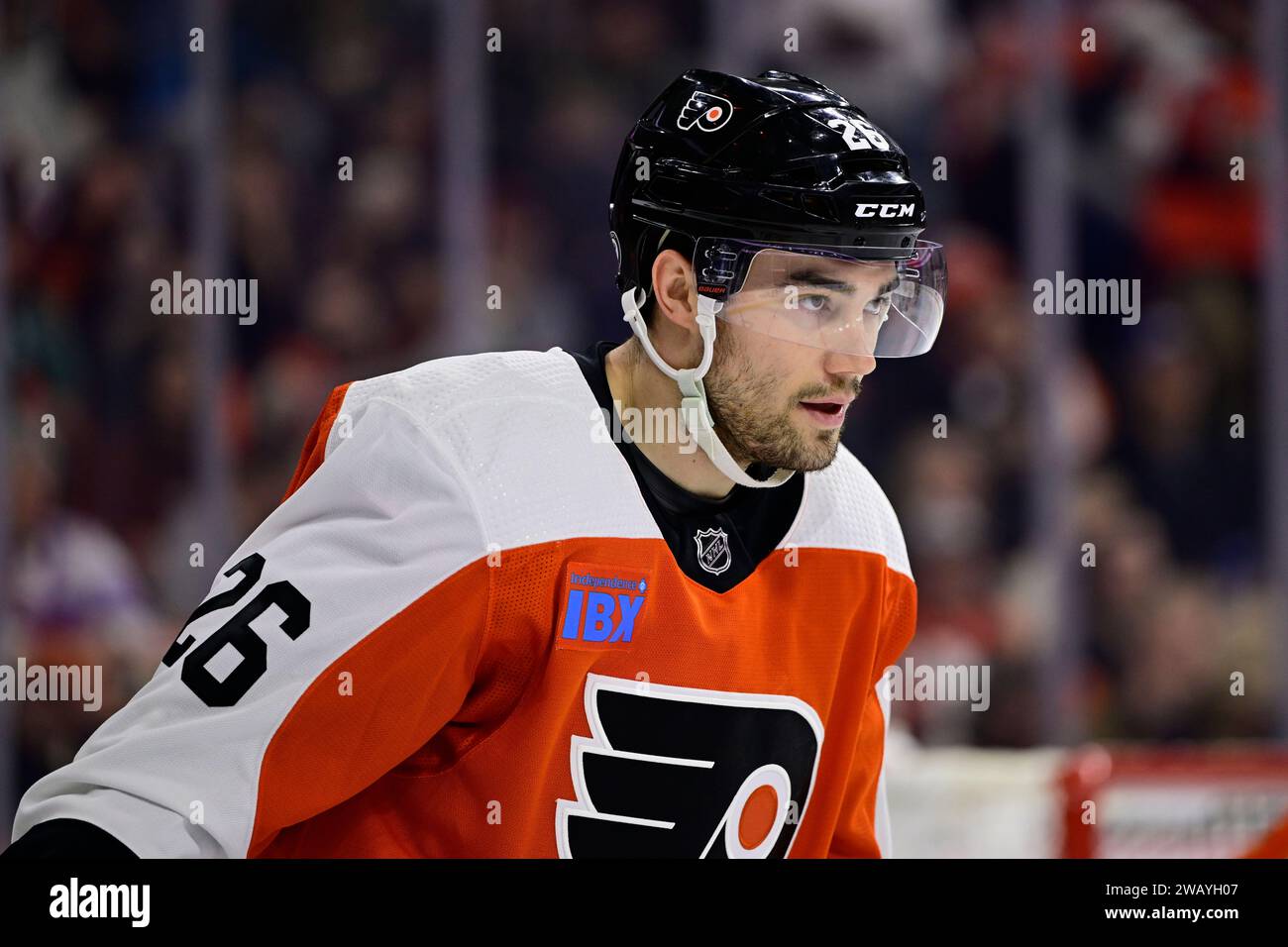 Philadelphia Flyers' Sean Walker in action during an NHL hockey game ...