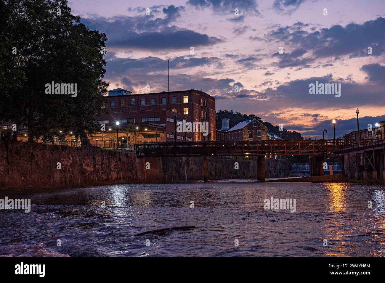 Prattville, Alabama, USA-August 30, 2023: Scenic view of The Mill ...