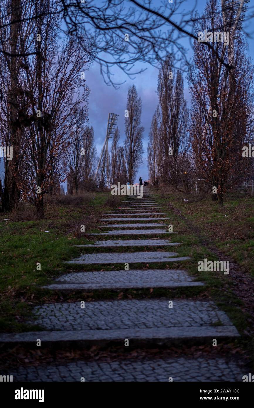Mauerpark Deutschland, Berlin, 25.12.2023, Mauerpark, Treppe ...