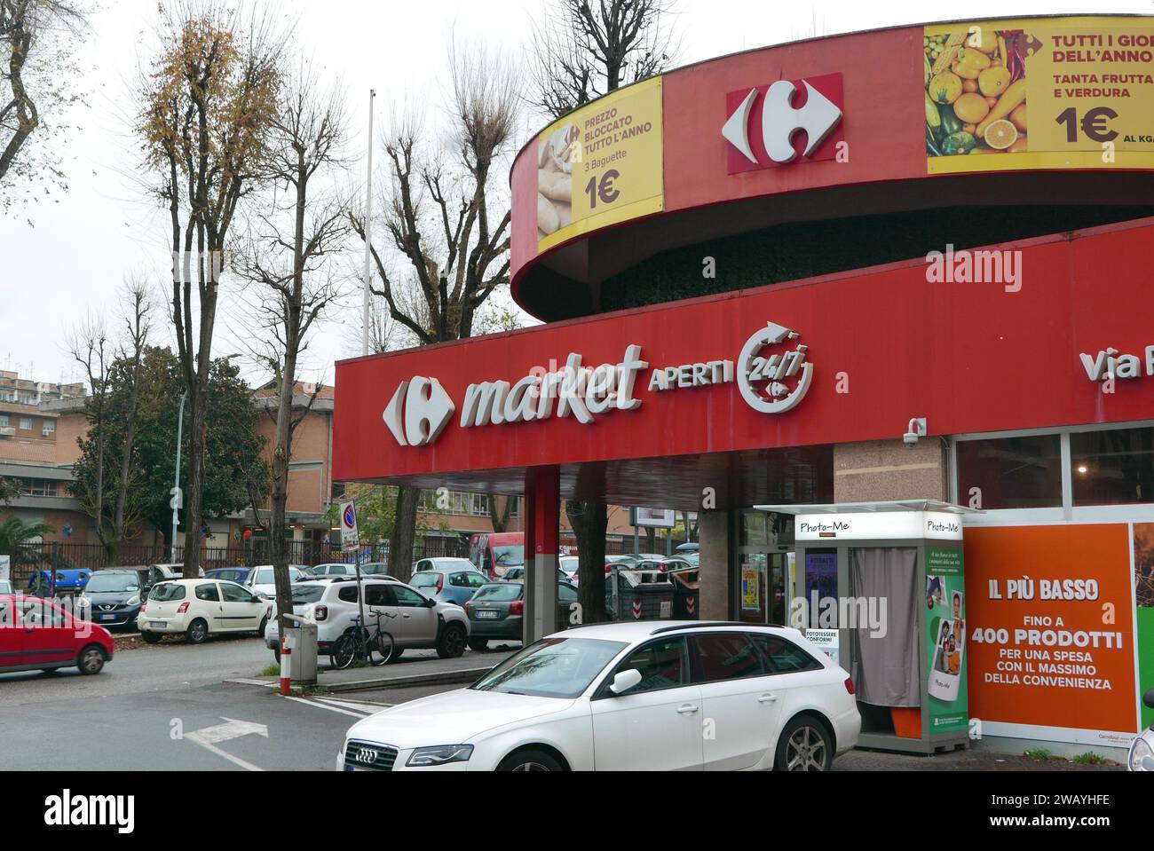 A Carrefour supermarket in Rome, Italy, on January 7 2024. Carrefour ...