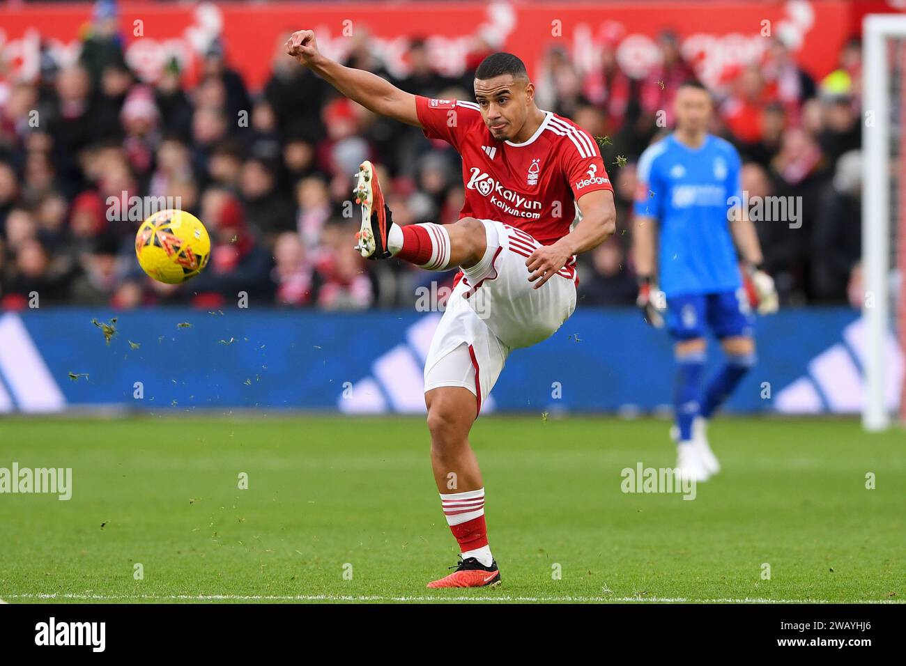 Nottingham on Sunday 7th January 2024. Murillo of Nottingham Forest in ...