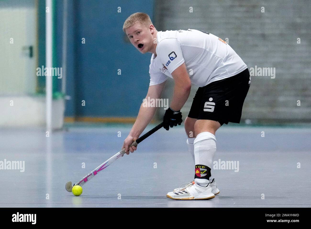 Mannheim, Deutschland. 07th Jan, 2024. Moritz Palm (TGF, 22), am Ball ...