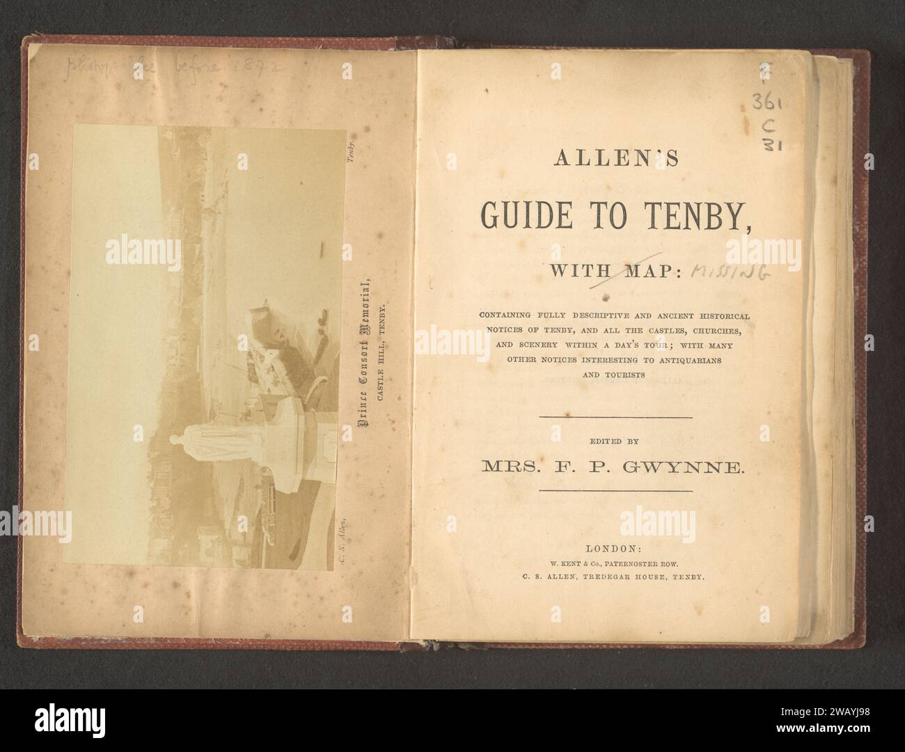 Tenby map hi-res stock photography and images - Alamy